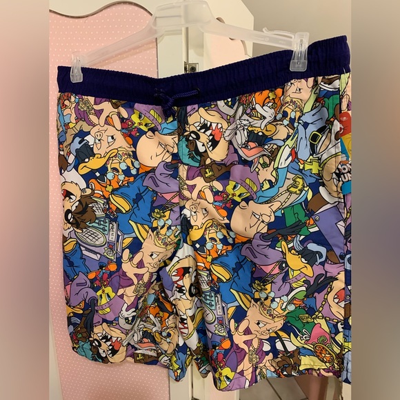 Warner Bros. | Swim | Looney Tunes Mensboys Size Large Swim Trunks ...